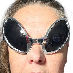 Source Unknown | Accessories | Alien Sunglasses Os Chrome Silver | Poshmark